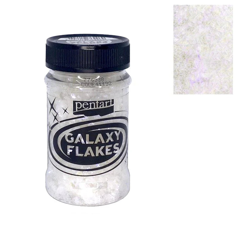 Galaxy Flakes 15g - Moon white – Bastelschachtel